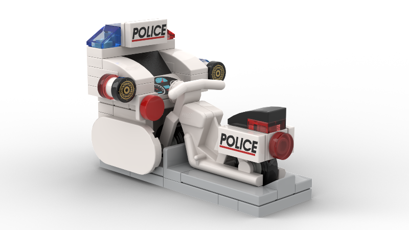 LEGO MOC Police Motorbike Arcade Game by AntOrman | Rebrickable - Build ...