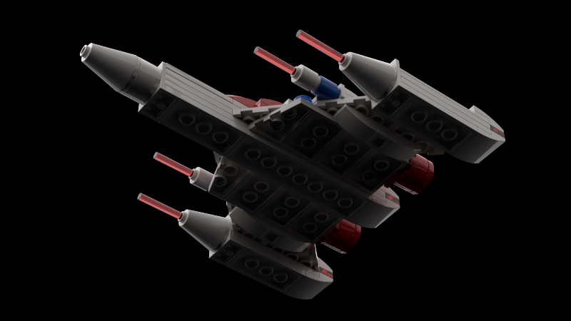 LEGO MOC Galaga Spaceship by AntOrman | Rebrickable - Build with LEGO