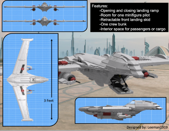 LEGO MOC Padme's Skiff (J-Type Nubian Skiff) by leeman1919 ...