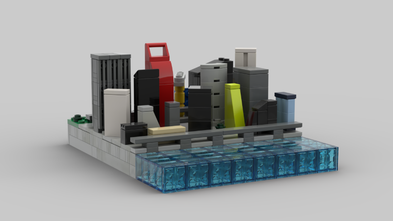 LEGO MOC Exa robotics Nanoscale city by Futurism_Lego | Rebrickable ...