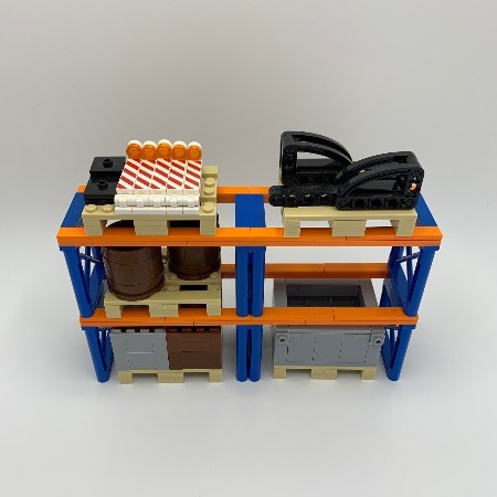 LEGO MOC 1:21 Pallet Shelf by Legotr0nic | Rebrickable - Build with LEGO