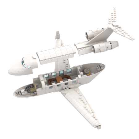 LEGO MOC Private airplane / Private jet / Lear jet by felix.rebricks ...