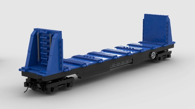 LEGO MOC 8Wide Gondola Train Wagon by Leithy | Rebrickable - Build with ...