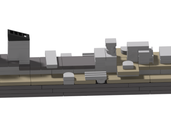 LEGO MOC 1:560 scale KMS Hindenberg by yamato534 | Rebrickable - Build ...
