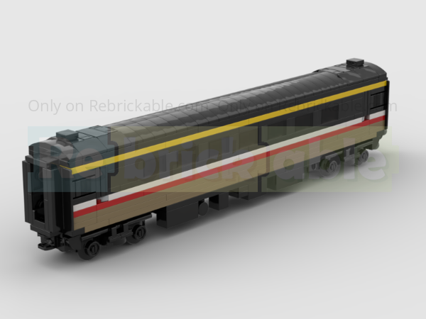LEGO MOC-216558 4-Wide BR MK2 Carriage In Intercity Livery - Can Be ...