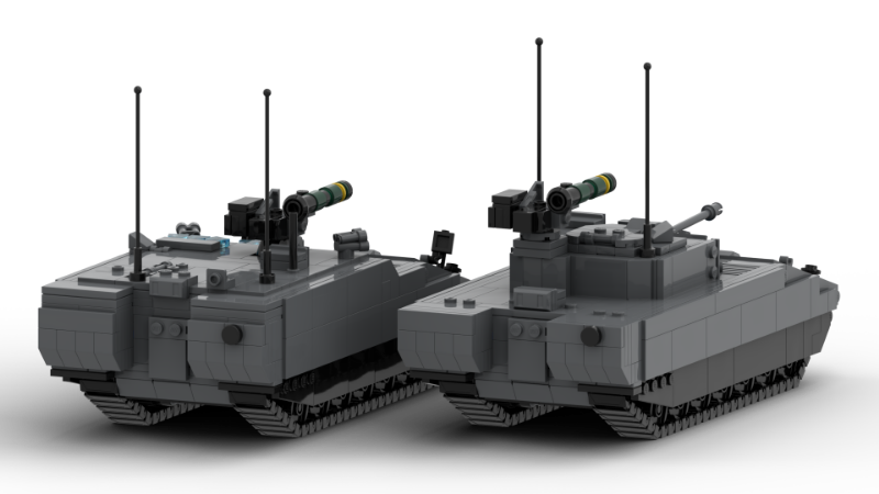 LEGO MOC Ajax IFV and Ares APC by Isubuilds | Rebrickable - Build with LEGO