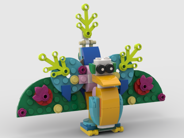 LEGO MOC-202422 31136 Peafowl by black_wind | Rebrickable - Build with LEGO