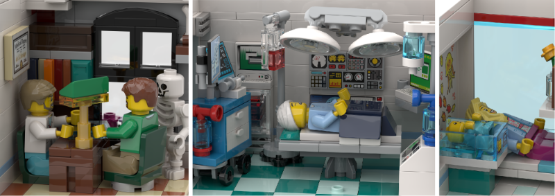LEGO MOC-213976 Brick Hospital by Briquoleur | Rebrickable - Build with ...