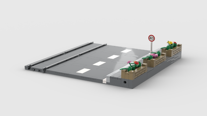 LEGO MOC Modular Road with Tram Tracks by Quczi142 | Rebrickable ...