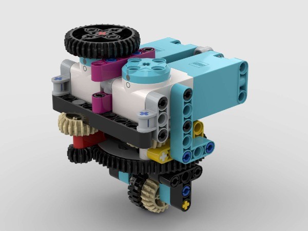 LEGO MOC-181559 Single-wheel Steering and Drive (forklift drive ...
