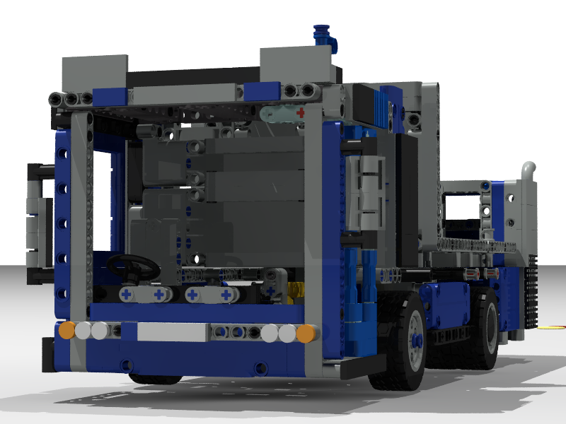 LEGO MOC Rear-engine low-entry truck by Laowang | Rebrickable - Build ...