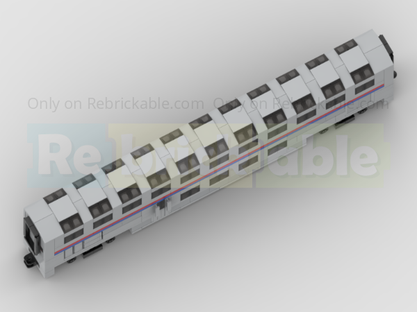 LEGO MOC 4-Wide Amtrak Superliner Passenger Observation Carriage by ...
