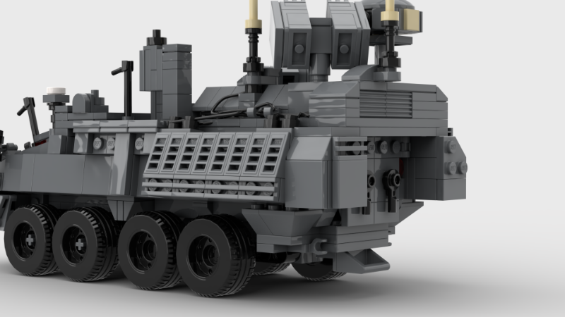 LEGO MOC M1256A1 Stryker DE M-SHORAD DVHA1 | High Energy Laser-equipped ...