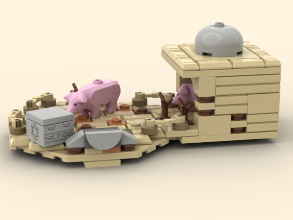 LEGO MOC Tatooine piggery by User13 | Rebrickable - Build with LEGO