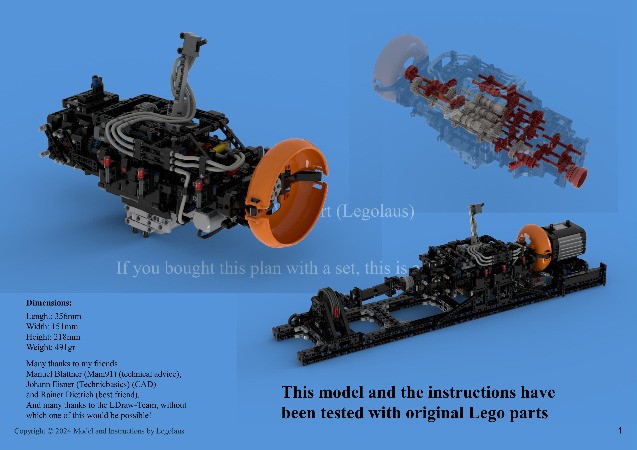 LEGO MOC-210744 Authentic realistic 16-speed double H heavy-duty truck ...