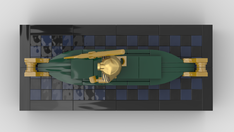 LEGO MOC-133557 Tutankhamun on Reed Barge by Darth_Brixus | Rebrickable ...