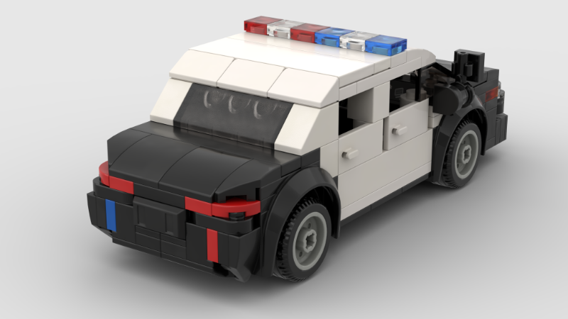 LEGO MOC Police Patrol Car by 蓝呱呱呱呱 | Rebrickable - Build with LEGO