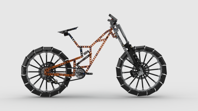 LEGO MOC Santa Cruz V10 Downhill Mountain Bicycle by CrMo2001 | Rebrickable - Build with LEGO