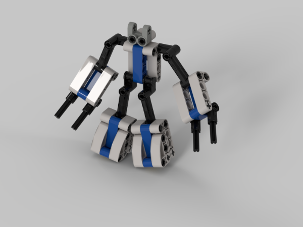 LEGO MOC Small Movable Robot by PandaRoboBricks | Rebrickable - Build ...