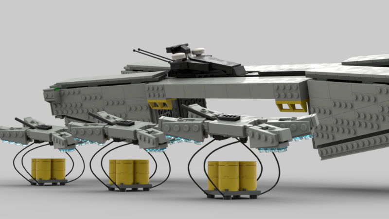 LEGO MOC Futuristic Mini Cargo Drone by Futurism_Lego | Rebrickable ...