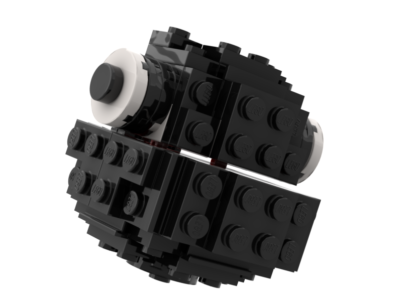 LEGO MOC HINGED SPHERE -- Super Mario -- Chain Chomp by RC_builds_and ...