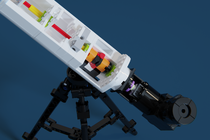 LEGO MOC The Working Telescope by Leewan | Rebrickable - Build with LEGO