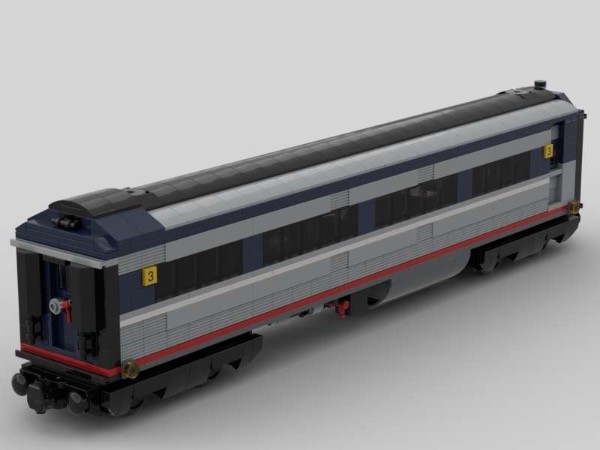 LEGO MOC-188776 North American Passenger Train Amtrak Dining Car #3 of ...