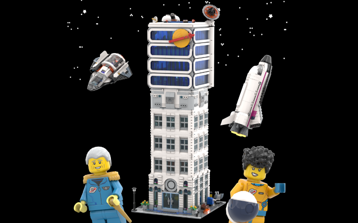 LEGO MOC Fantastic 4 Modular Baxter Building - Classic Space Academy by ...