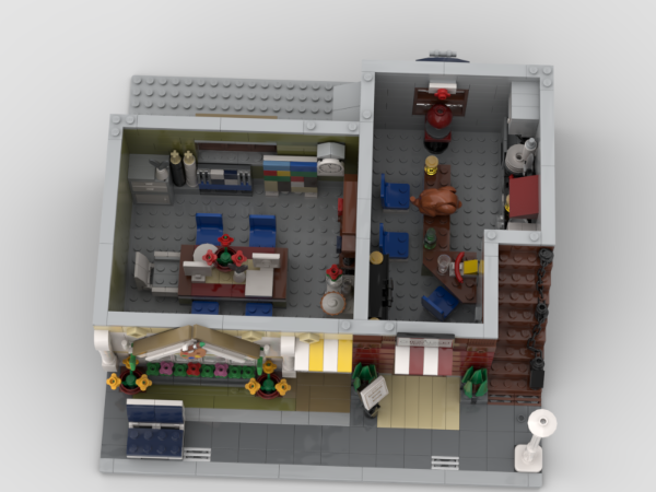 LEGO MOC Drawing Class & Terrace Cafe, Alternate build of The Lego ...