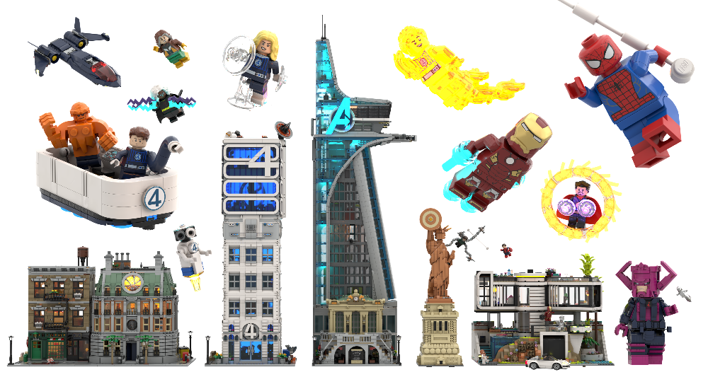 LEGO MOC-178264 Fantastic 4 Modular Baxter Building - Classic Space ...