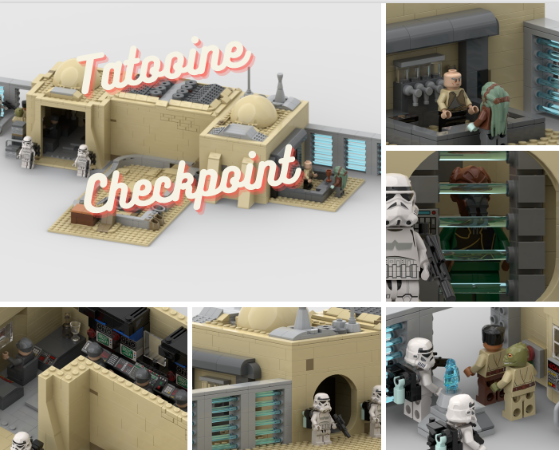 LEGO MOC Tatooine Imperial Checkpoint by PauloJorgeRamos | Rebrickable ...