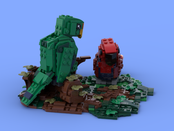 LEGO MOC Eclectus Parrots by Penguins and plastic | Rebrickable - Build ...
