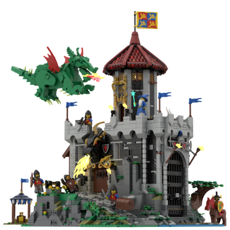 LEGO MOC Classic Castle Dragon - Brick Built part 6129c02 by Dream ...