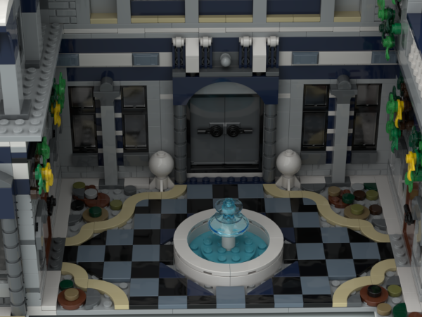 LEGO MOC Mansion with courtyard No.1 by cassieLiu | Rebrickable - Build ...