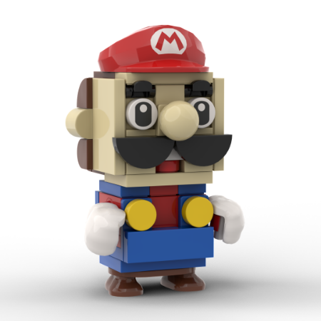LEGO MOC Super Mario Figure by mesjaam | Rebrickable - Build with LEGO