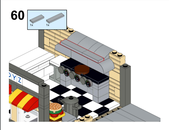 LEGO MOC Small Burger Shop by BrendenIsTired | Rebrickable - Build with ...