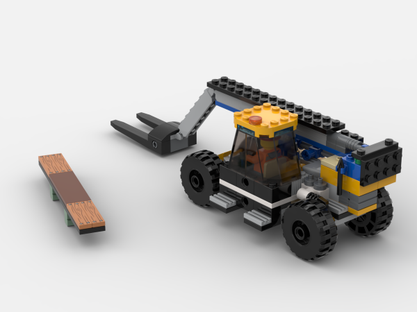 LEGO MOC 60385 Telehandler by BrickBash | Rebrickable - Build with LEGO