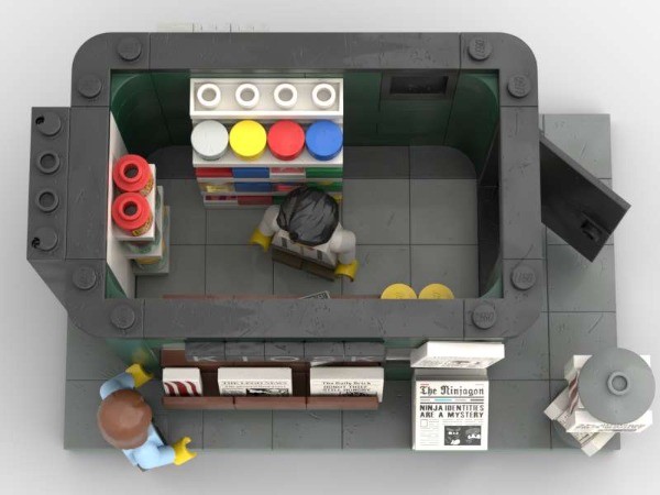 LEGO MOC-154288 Newsstand by BartLors | Rebrickable - Build with LEGO