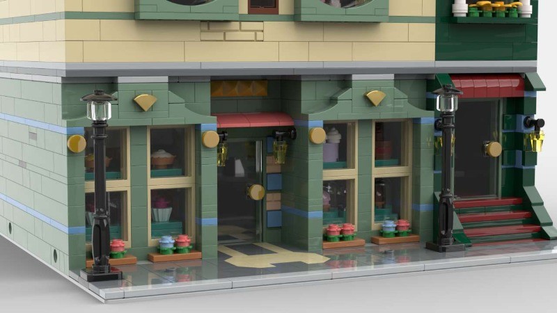 LEGO MOC Pastry shop & luxury duplex by Brickflowers | Rebrickable ...