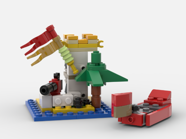 LEGO MOC Mini Sabre Island by BrickBash | Rebrickable - Build with LEGO