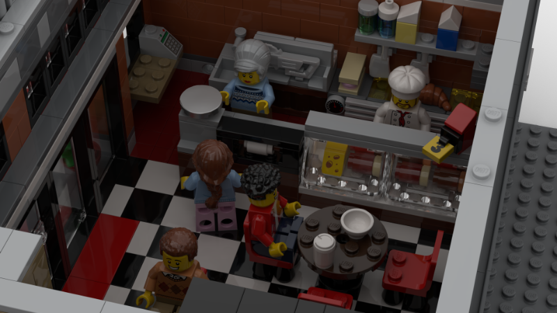 LEGO MOC Modular Deli by BrickStudioArchitect | Rebrickable - Build ...