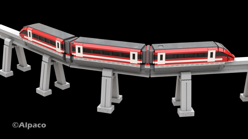 LEGO MOC Transrapid 09 by Alpaco | Rebrickable - Build with LEGO