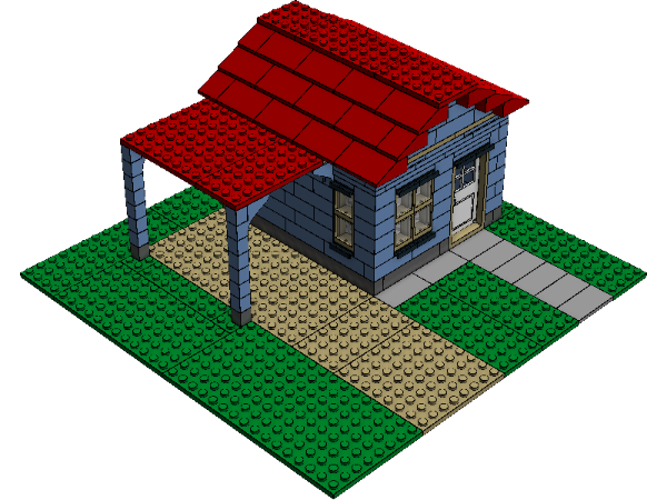 LEGO MOC Light Blue House by PfostenStudios1997 | Rebrickable - Build ...