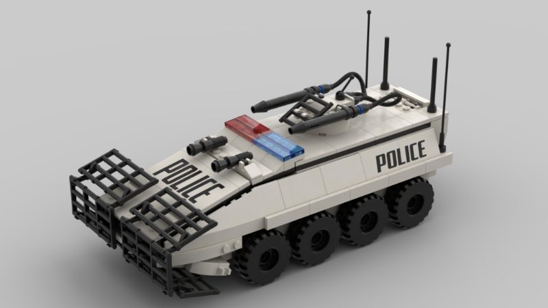 LEGO MOC Futuristic Police Riot Vehicle by Futurism_Lego | Rebrickable ...