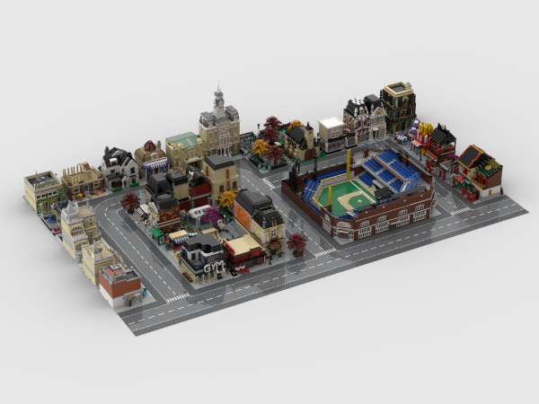 LEGO MOC-76626 Modular Baseball Stadium - Minifigure Scale by gabizon ...