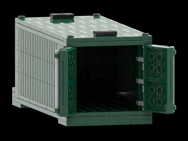 LEGO MOC PLS v1 20ft hooklift iso container for RMMV HX2 PLT by DamoB ...