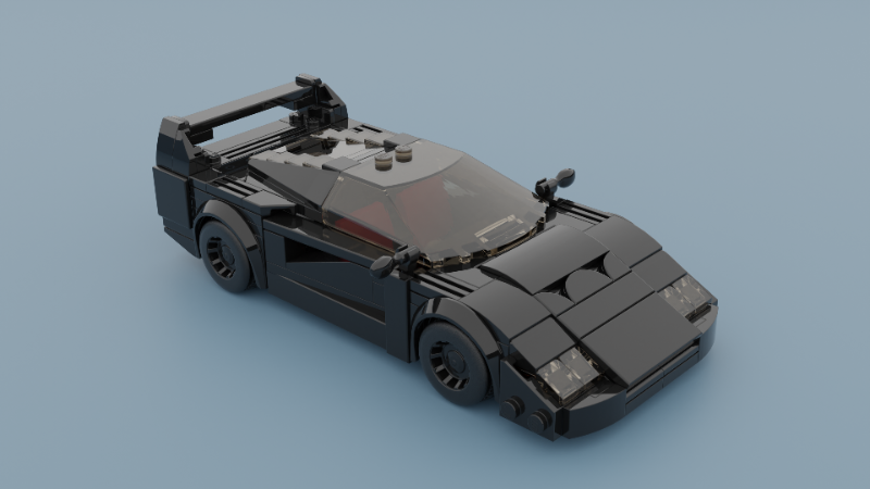 LEGO MOC 76934 Ferrari F40 Engine & Headlight Swap by MadDadBricks ...