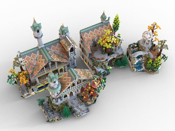 LEGO MOC Rivendell 10316 Extension Mountain base by Fanpeixi ...