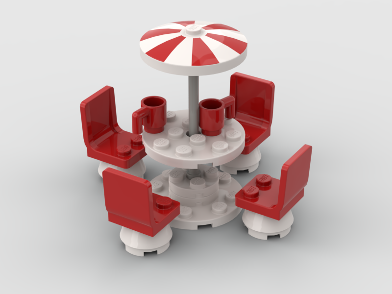 LEGO MOC-227187 Little Eat Bench With Parasol by Breads_Returning ...
