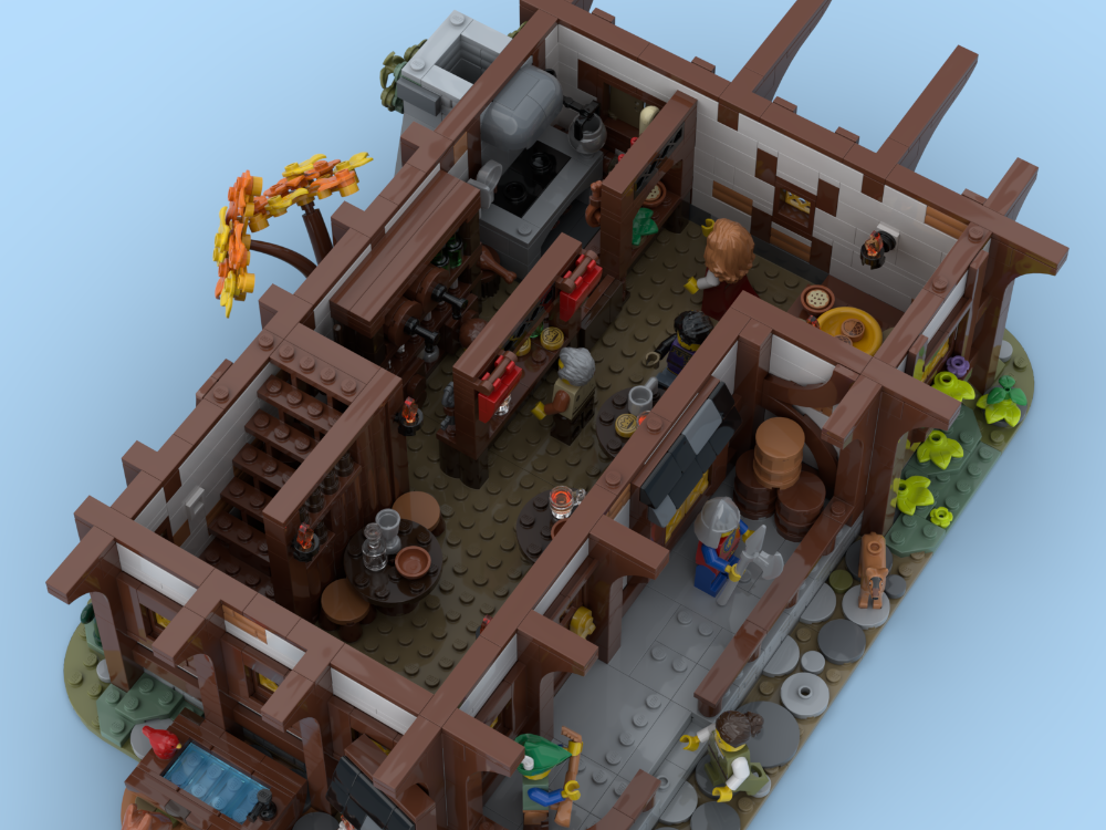 LEGO MOC-224648 Grand Medieval Inn by TheMagicBrick | Rebrickable ...